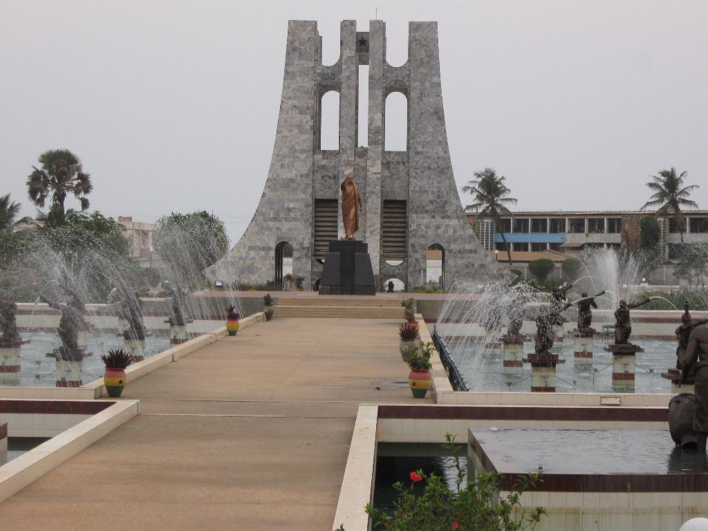 The Kwame Nkrumah mausoleum and memorial park in Accra,Ghana