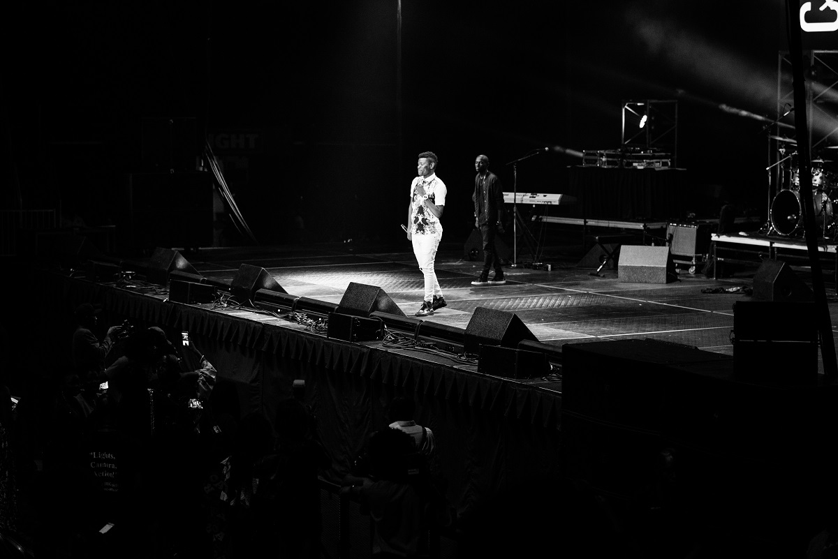 One Africa Music Fest at the Toyota Center in Houston, Texas, with an ...