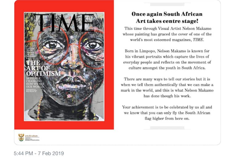 Meet Nelson Makamo, whose remarkably striking artwork featured on Time ...